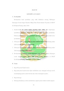 HUBUNGAN DUKUNGAN SOSIAL DENGAN KUALITAS HIDUP PADA PASIEN KANKER PAYUDARA DI RSUP DR.MDJAMIL ...